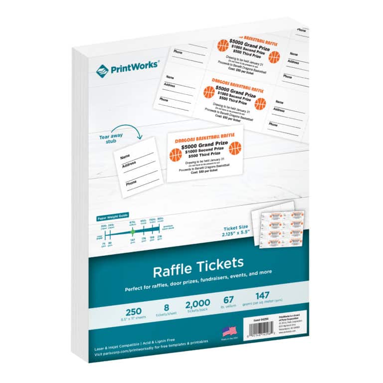 Raffle Tickets and Postcards by PrintWorks | Paris Corporation