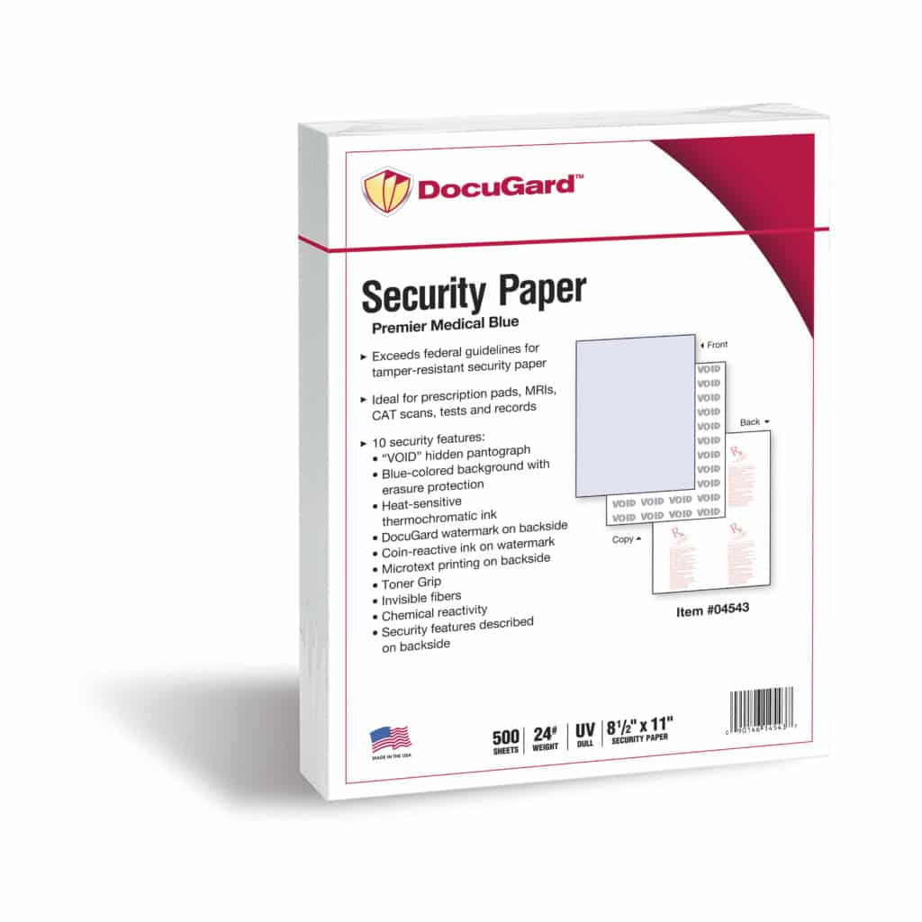 DocuGard Security Paper Features | Paris Corporation