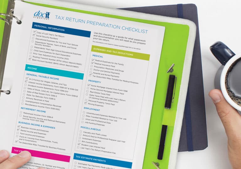 DocIt - Tax Return Prep Checklist | Paris Corporation