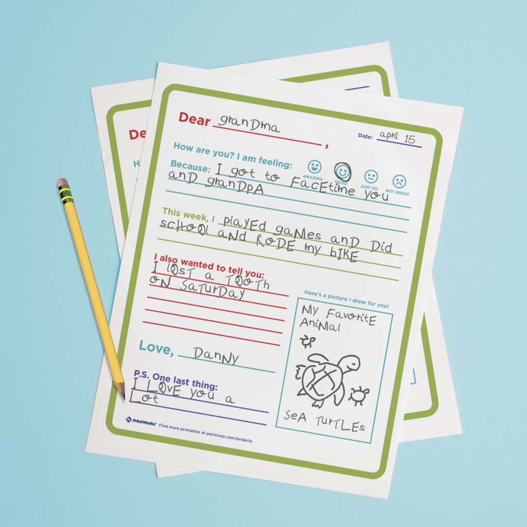 PrintWorks Letter Writing Printable | Paris Corporation