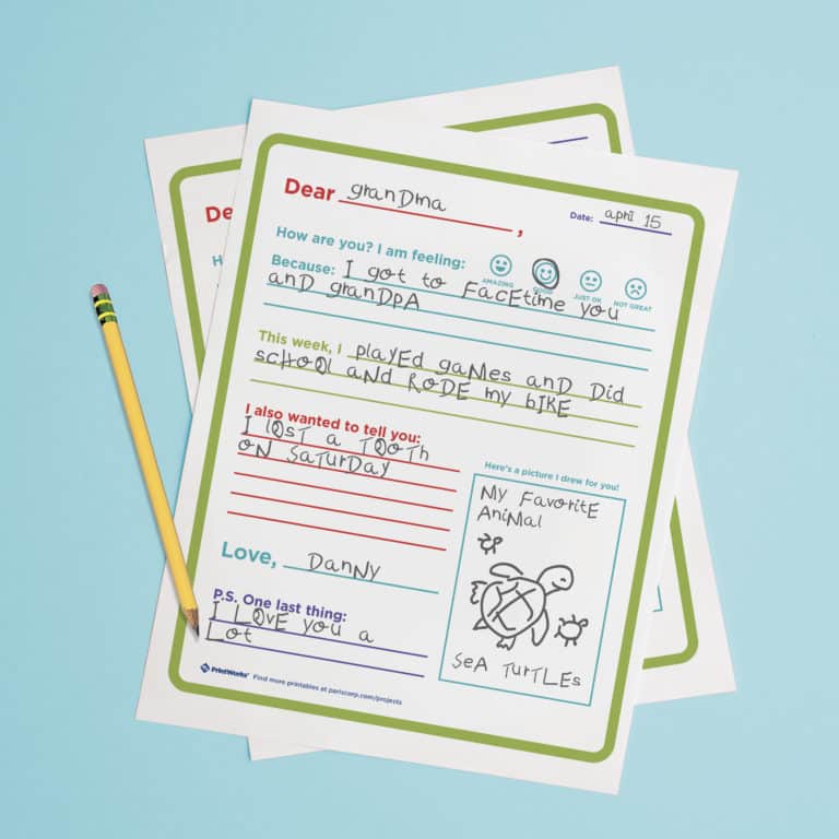 PrintWorks Letter Writing Printable | Paris Corporation