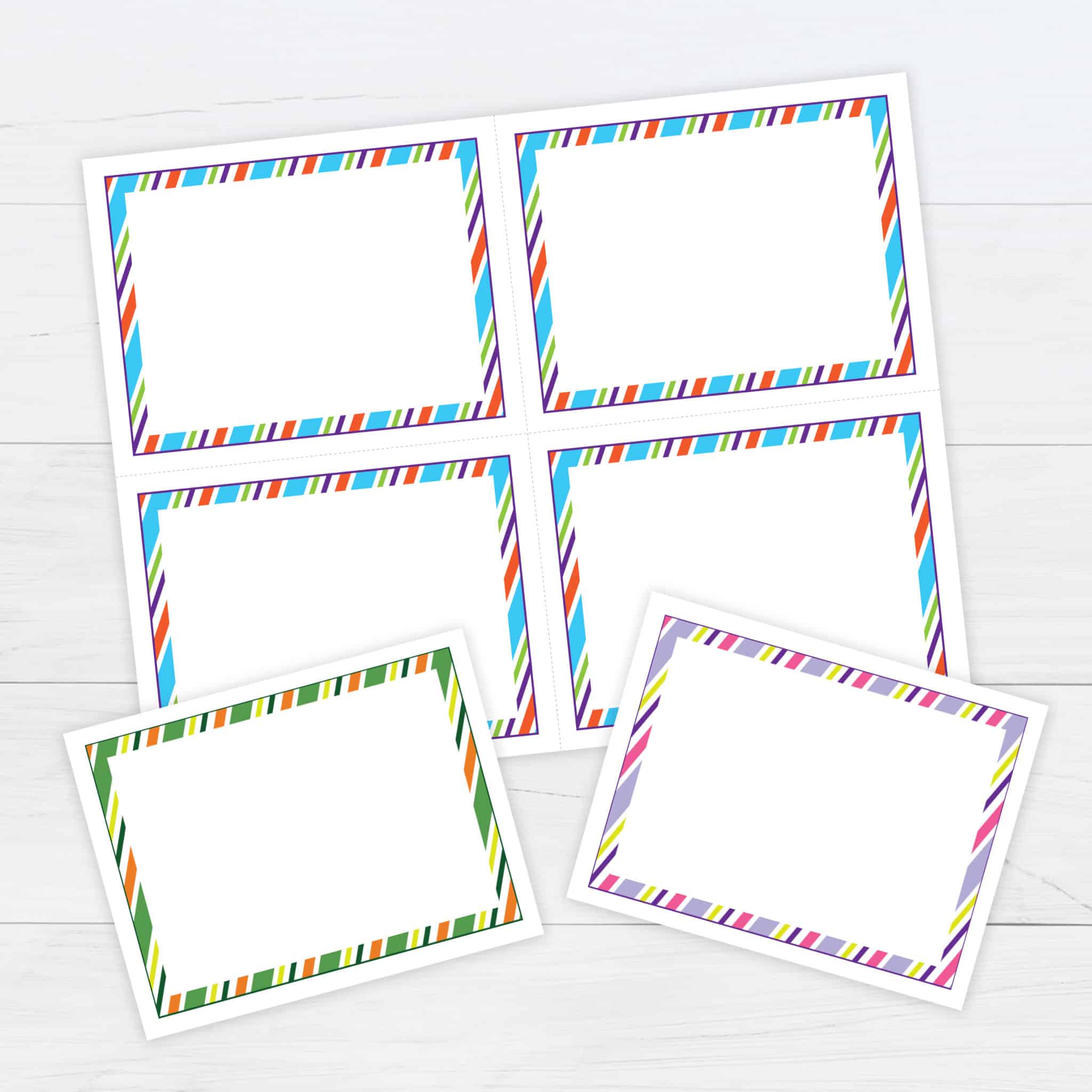 PrintWorks - Templates for Index Cards, Flash Cards, Postcards and more!