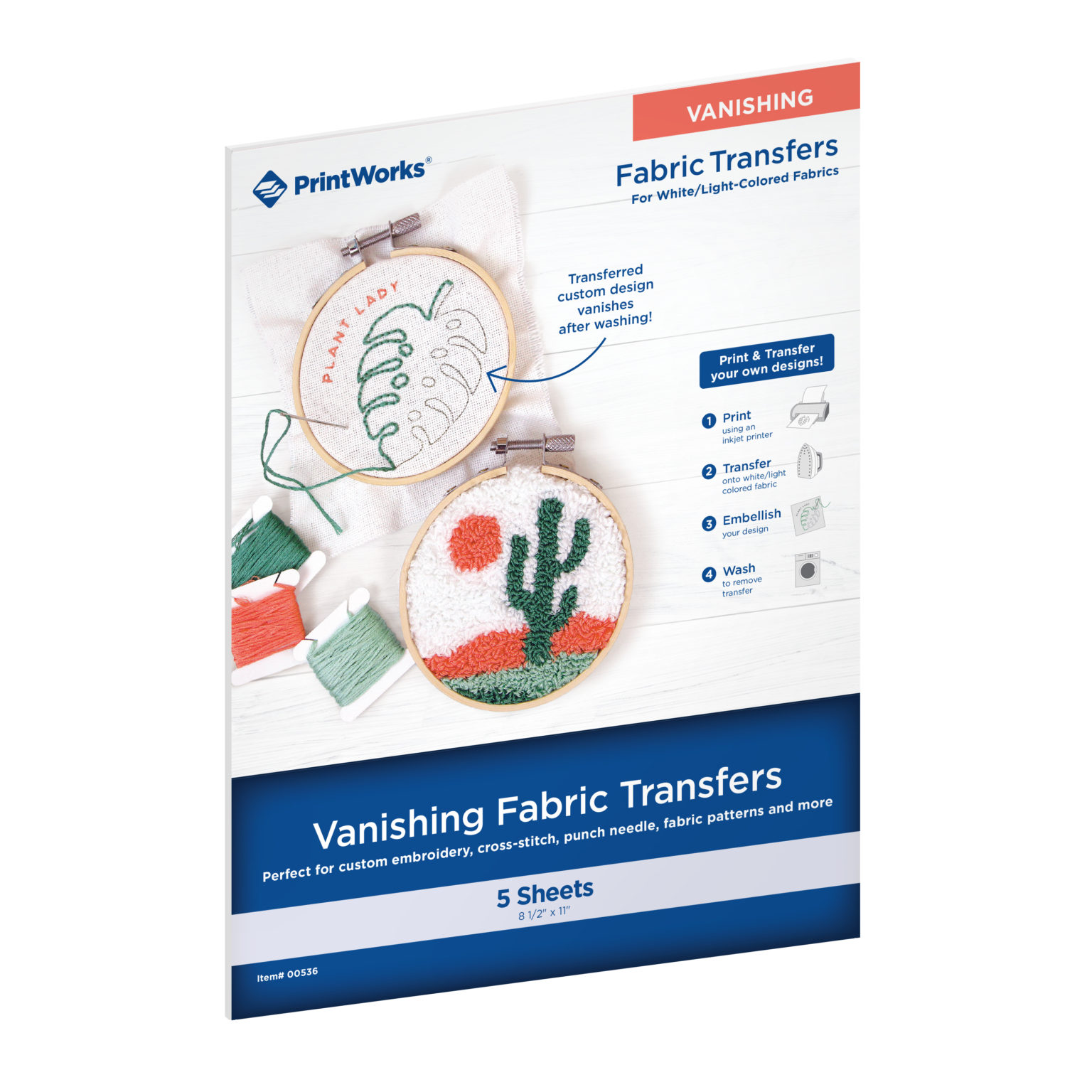 PrintWorks Fabric Transfers for Light & Dark Fabrics | Paris Corporation