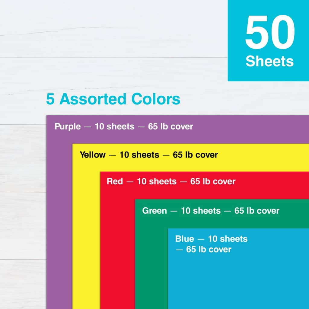 PrintWorks Bright Cardstock for Craft Projects | Paris Corporation