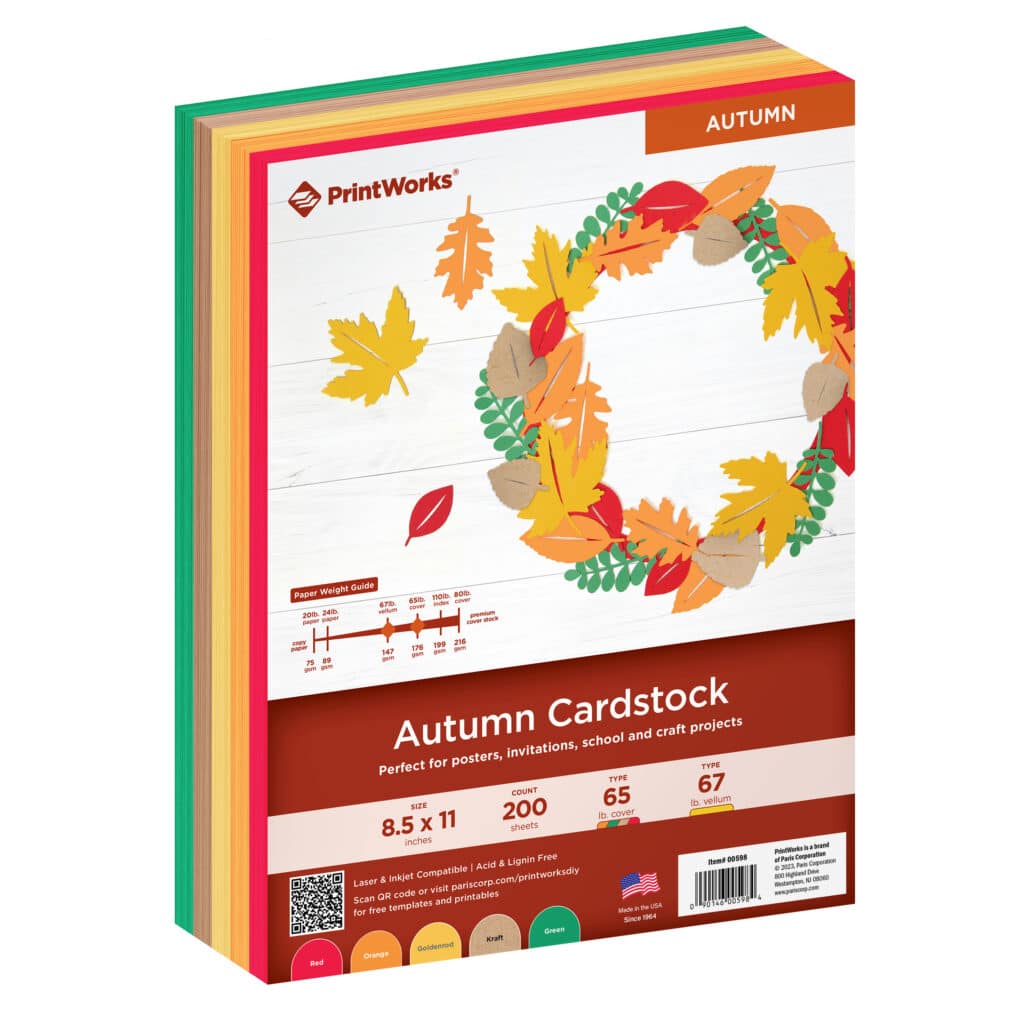 Autumn Cardstock by PrintWorks | Paris Corporation