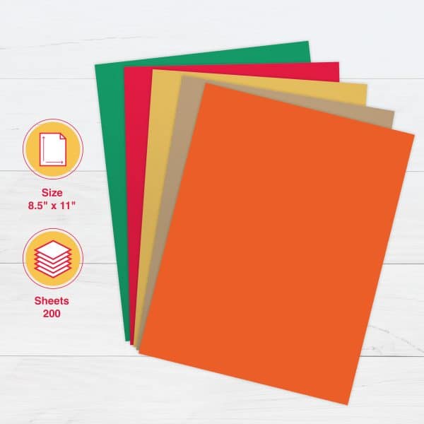 PrintWorks Colored Paper & Cardstock | Paris Corporation