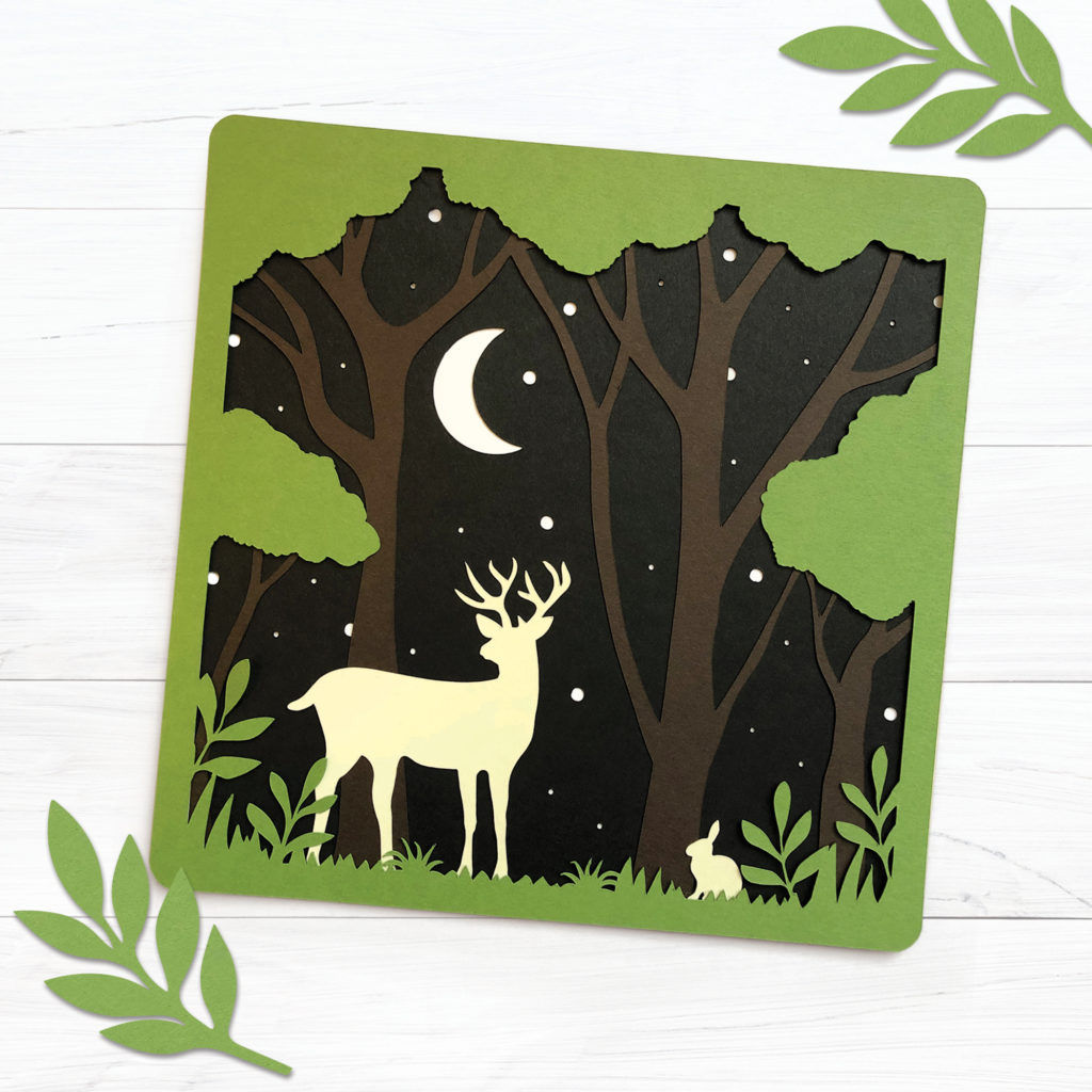 Layered Forest Scene SVG Files - Free Download