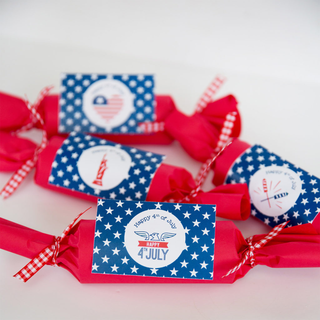 Patriotic Cracker Labels - Free Printable Download