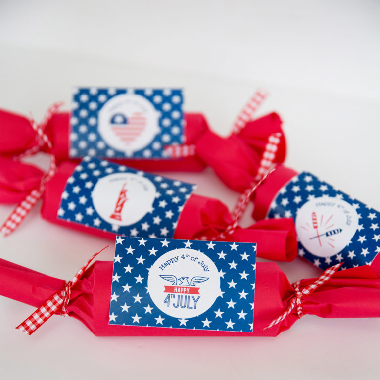Patriotic Cracker Labels - Free Printable Download
