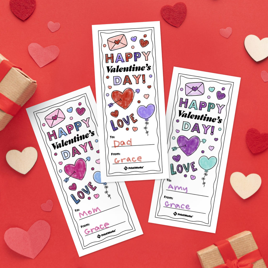Valentine’s Bookmarks - Free Printable Download