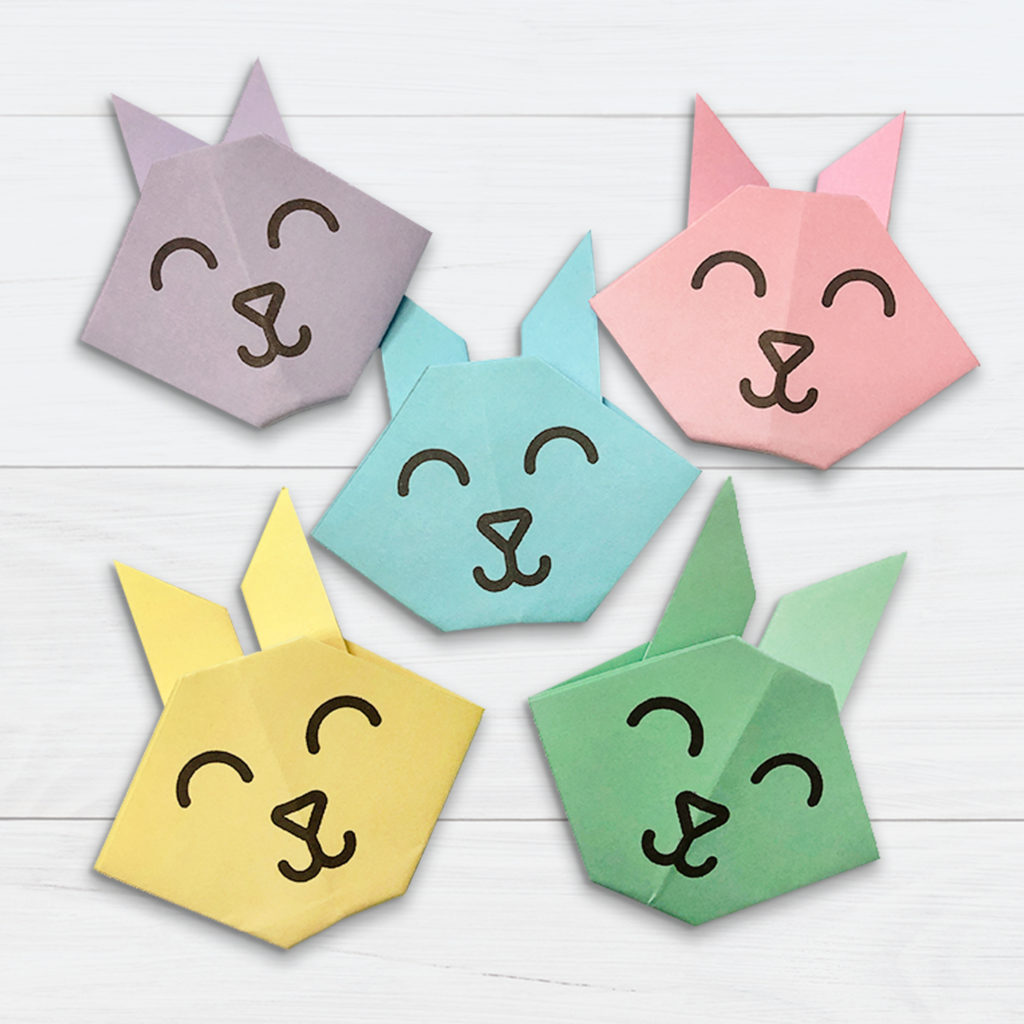 Origami Easter Bunny – Free Printable Download