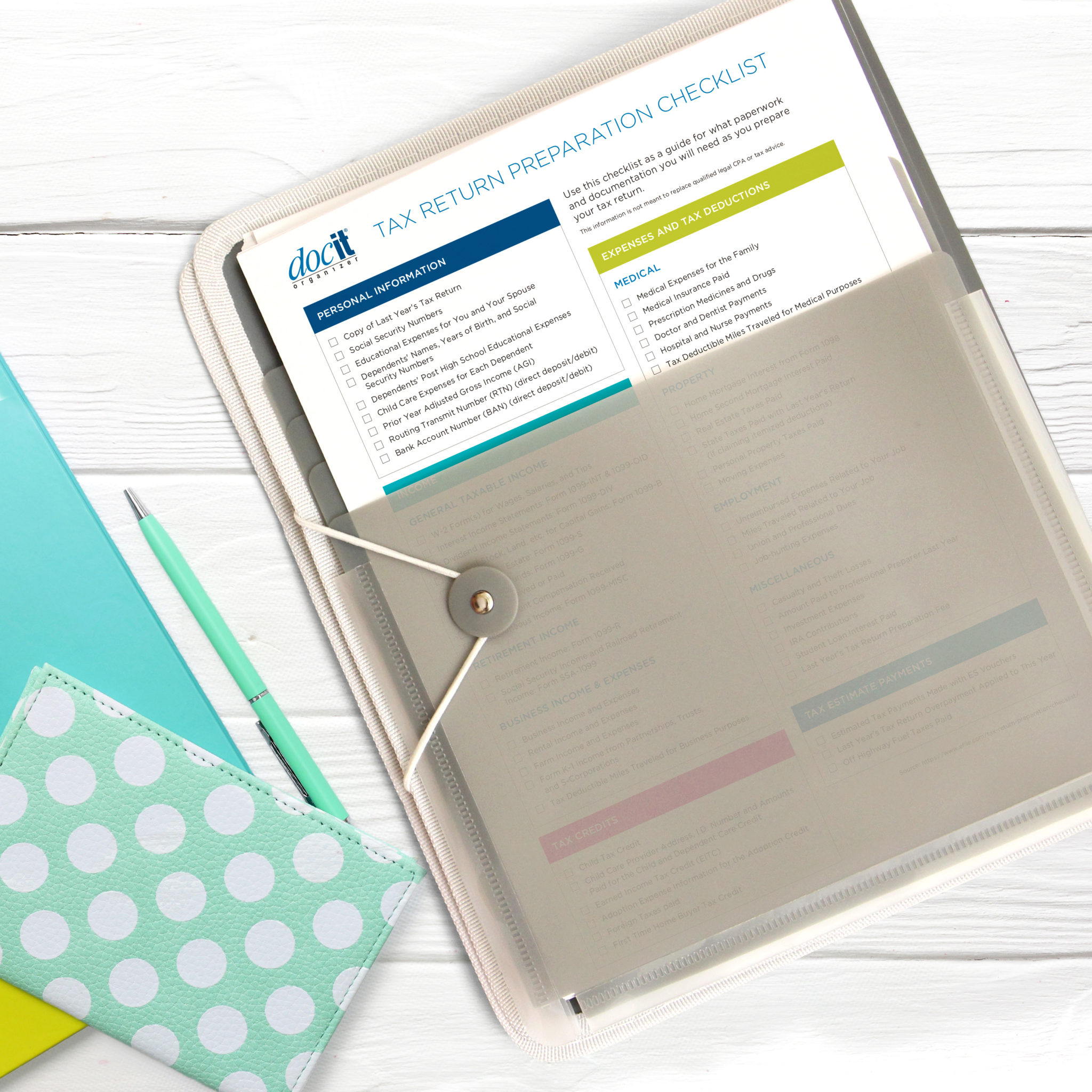 Tax Return Preparation Checklist - Free Download
