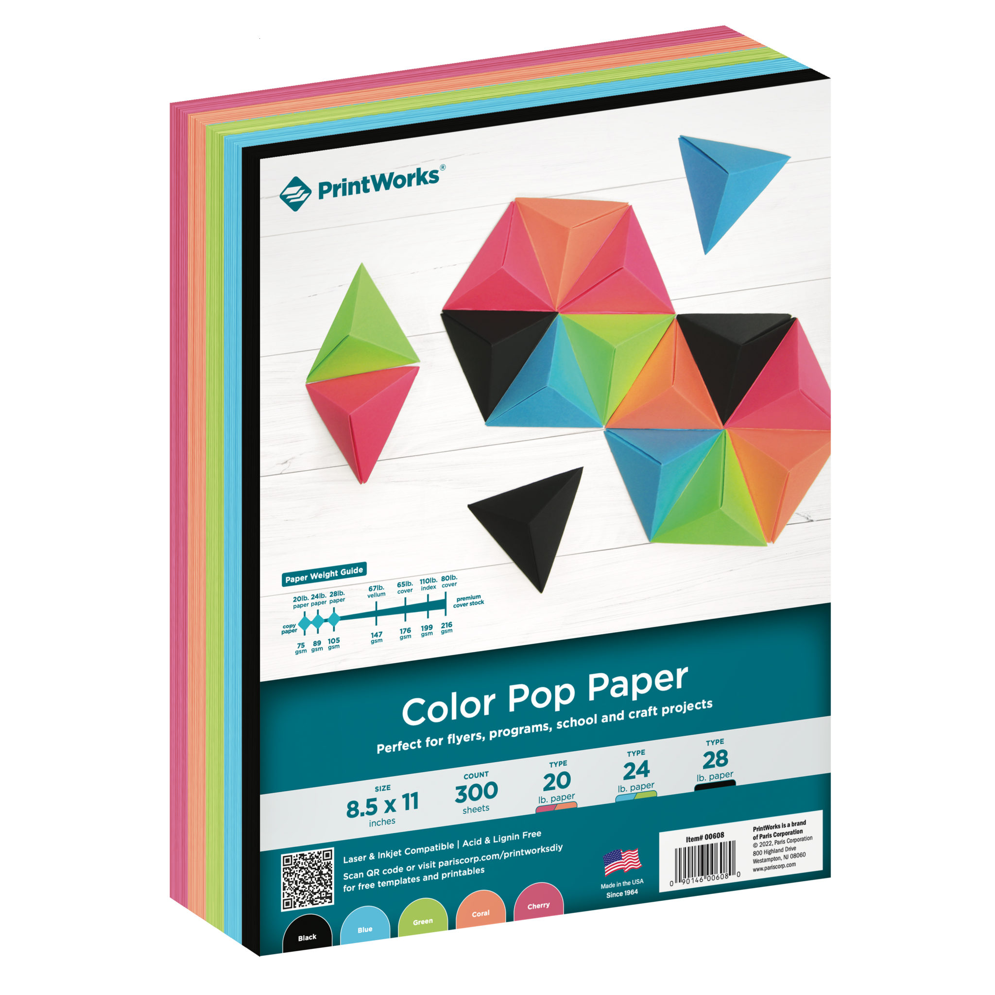 Color Pop Paper by PrintWorks | Paris Corporation