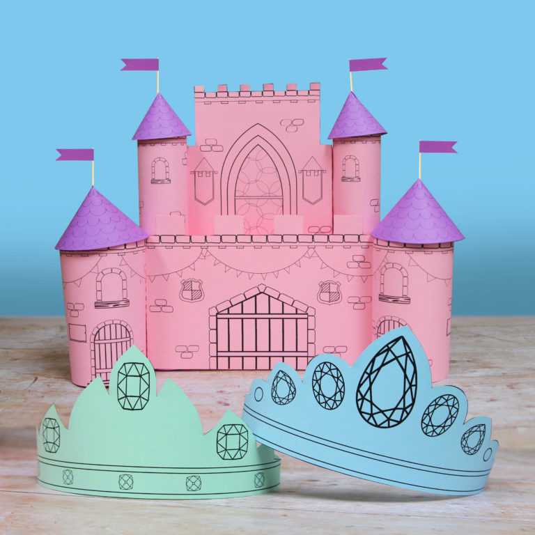 Fantasyland Paper Castle - Free Printable Template by PrintWorks